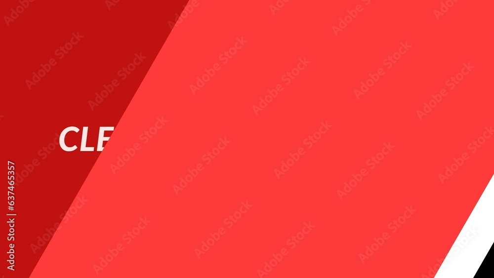 Clean Transition Title Red Stock Template | Adobe Stock