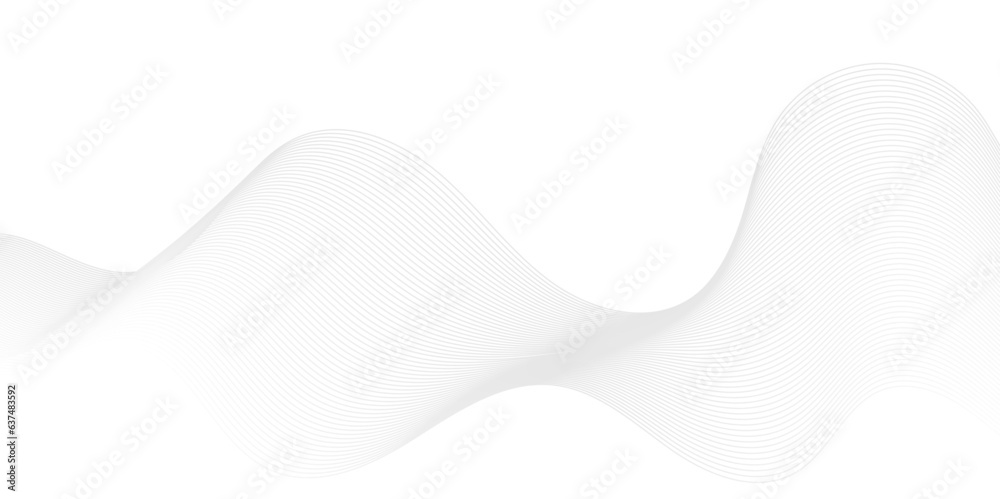 Modern Abstract white blend wave lines and technology background ...