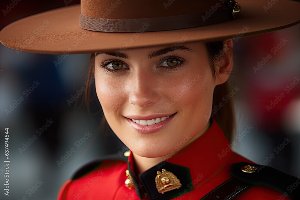 female canadian mountie - Royal Canadian Mounted Police (Generative AI ...