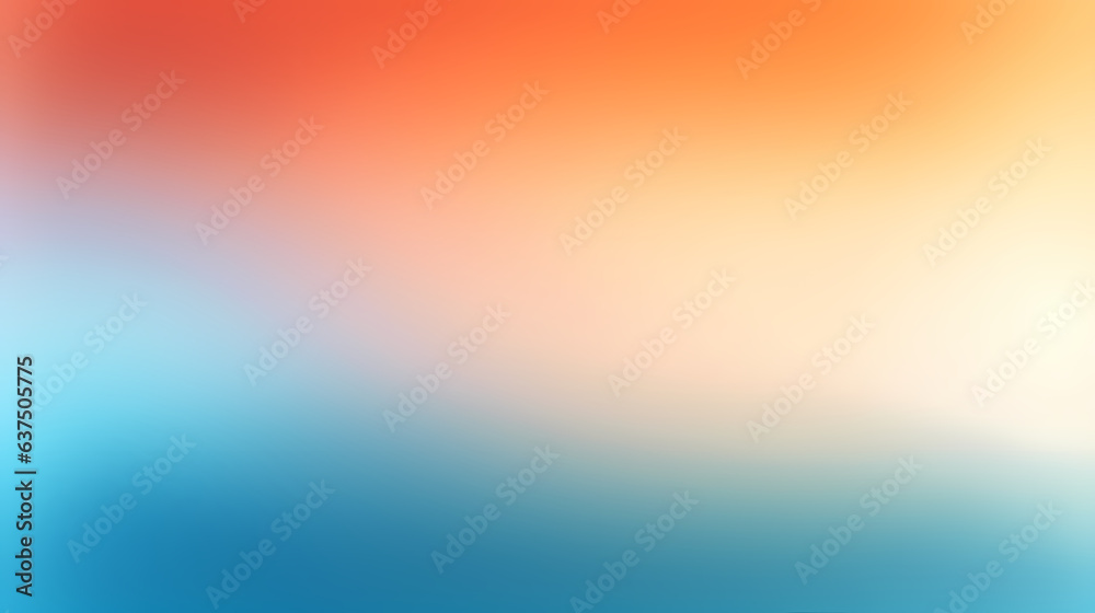 Bright Gradient Vector Illustration with Blue, Orange, and Yellow ...