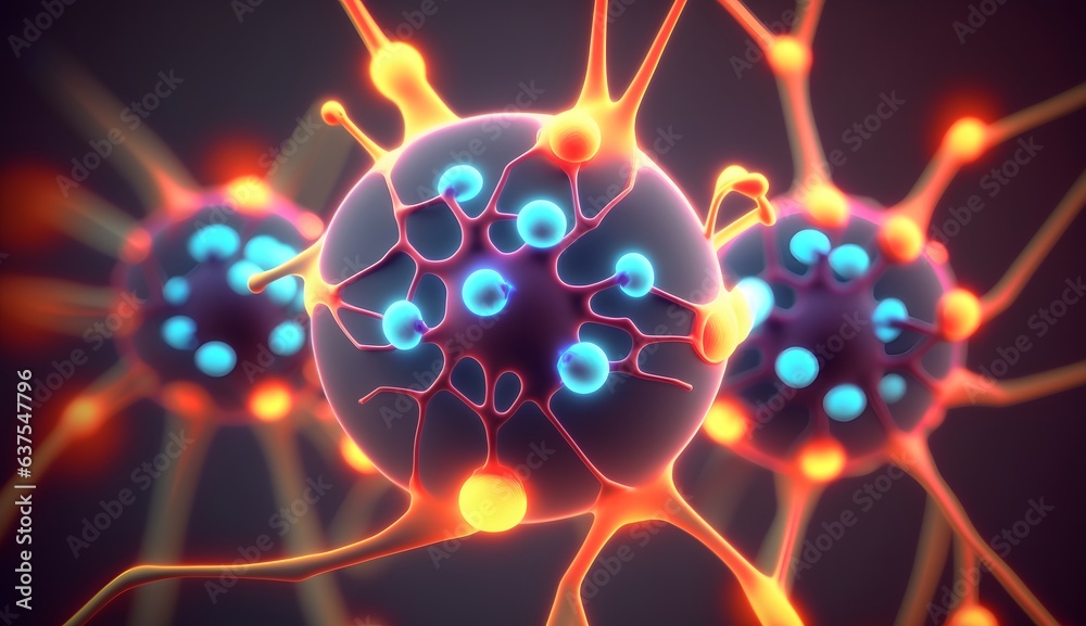 neuro cell synapse, neural brain illustration, axon biology nervous ...