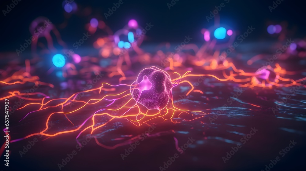 neuro cell synapse, neural brain illustration, axon biology nervous ...