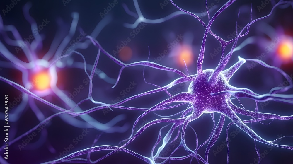 neuro cell synapse, neural brain illustration, axon biology nervous ...