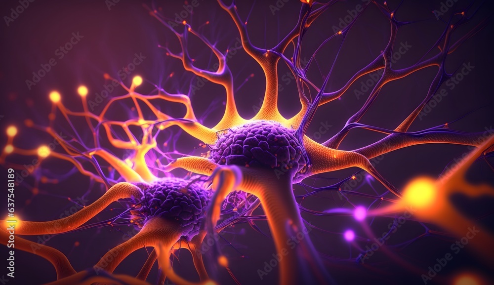 neuro cell synapse, neural brain illustration, axon biology nervous ...