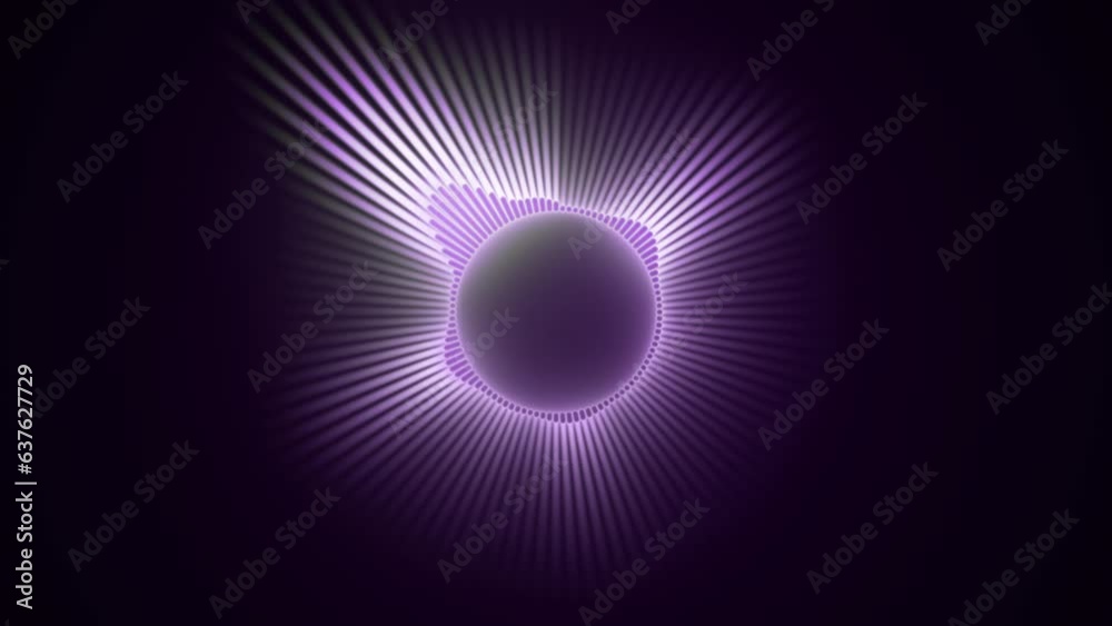 Loopable rainbow colored VJ motion graphics, audio vu meter spectrum ...