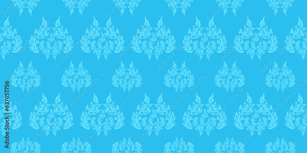 Seamless Thai pattern background. Abstract vector Illustration. Simple ...