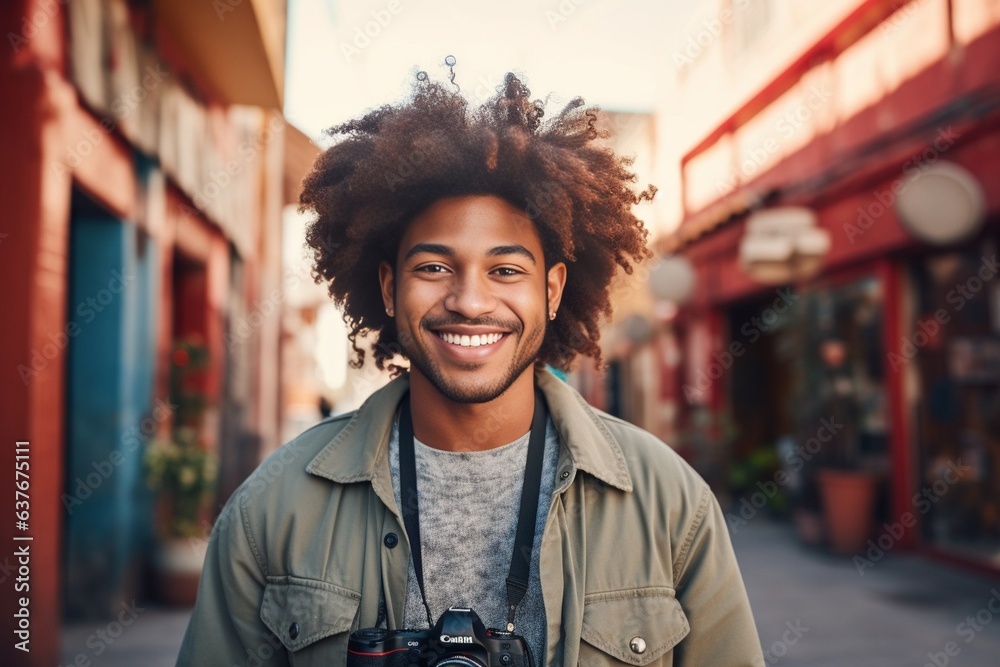 Generative AI Happy Cool Gen Z African American Ethnic Stylish Generative AI Happy Cool Gen Z African American Ethnic Stylish