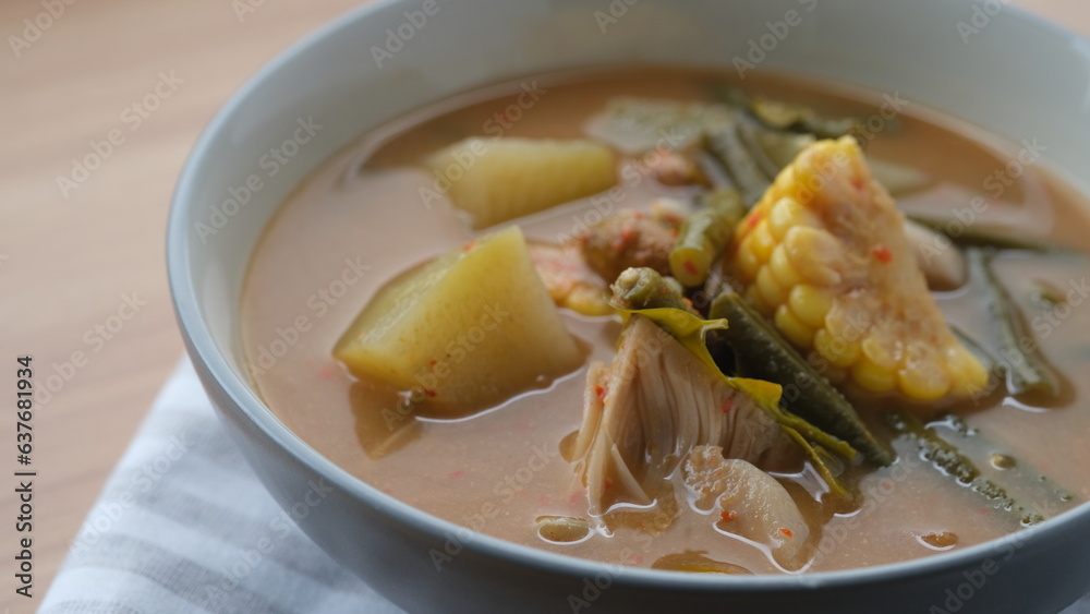 Sayur asem or sayur asam is an Indonesian vegetable soup. It is a ...
