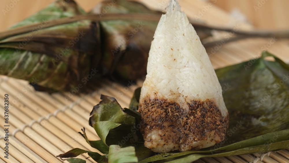 Pengkang is made from the main ingredient of sticky rice which contains ...