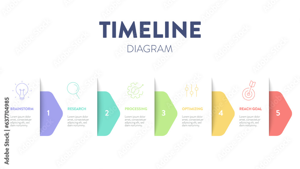 Business project timelines diagrams layout template for slide ...