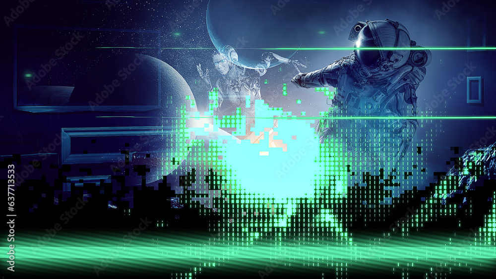 Analog Retro Futuristic Transitions Stock Template Adobe Stock