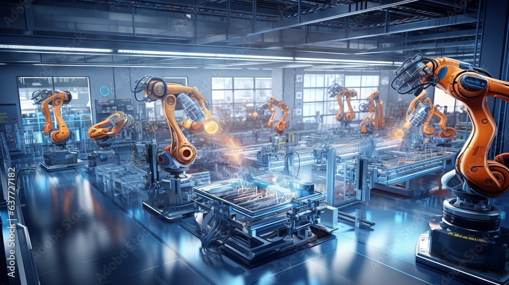 Revolutionizing Manufacturing: High-Tech Factory with Advanced ...