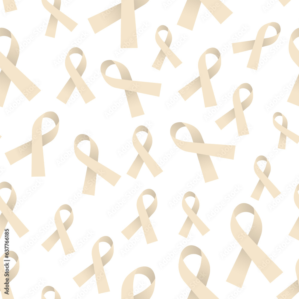 Cream Beige Awareness Ribbon Pattern. For degenerative disc disease ...