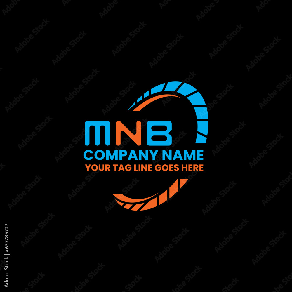 MNB letter logo creative design with vector graphic, MNB simple and ...