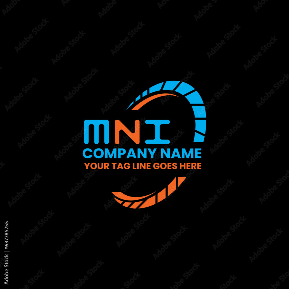 MNI letter logo creative design with vector graphic, MNI simple and ...