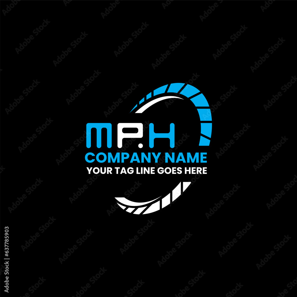 MPH letter logo creative design with vector graphic, MPH simple and ...