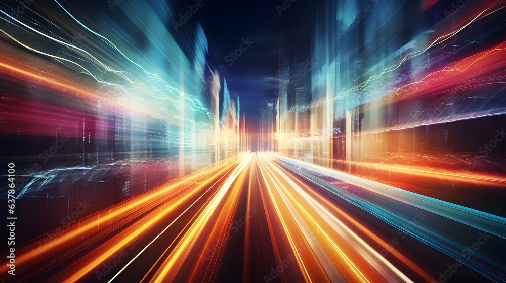 Digital future digital transformation abstract graphic poster web page ...