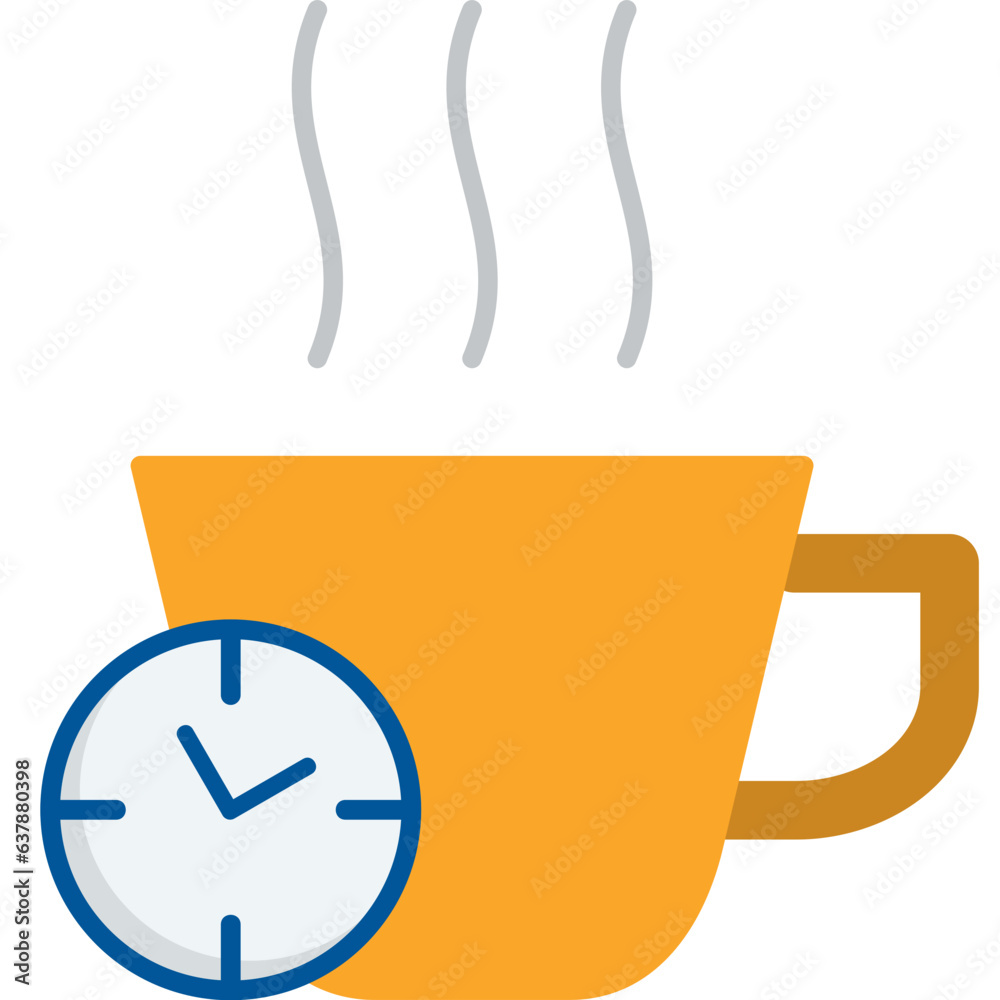 Break Time Icon Stock Vector | Adobe Stock