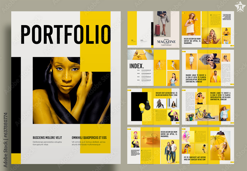 Portfolio Layout Stock Template | Adobe Stock