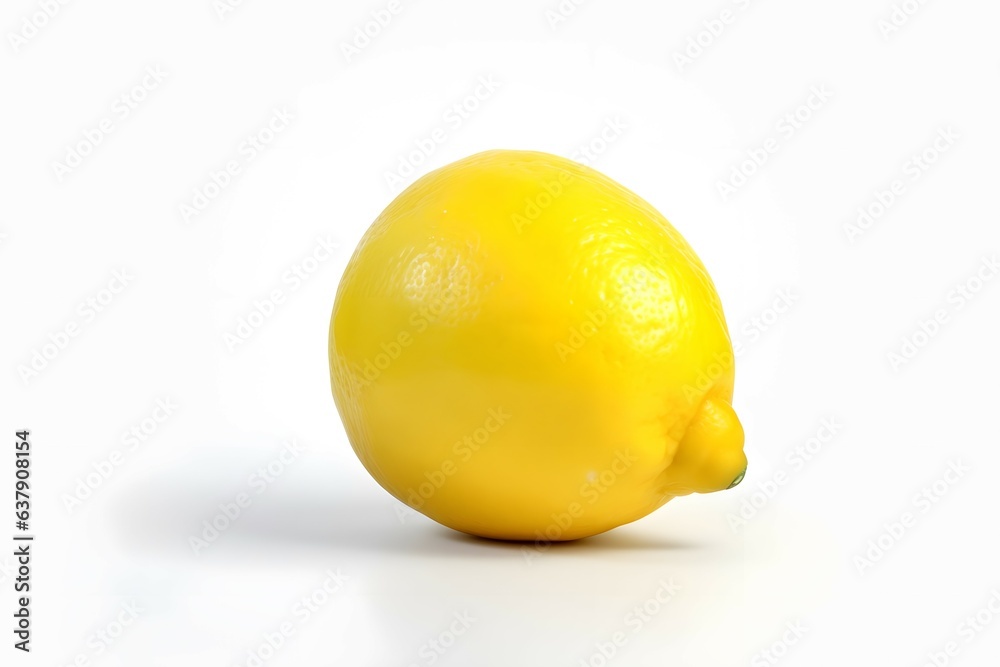 lemon. White background. HD, hyper realistic, lifelike, minimalism ...