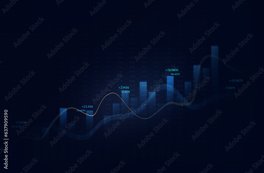 Stock market business and exchange financial growth graph,nvestment ...