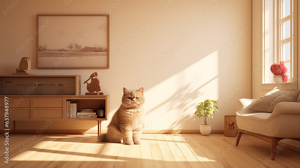 Pet Therapy British Shorthair Cat Mental Health Minimalistic Living ...