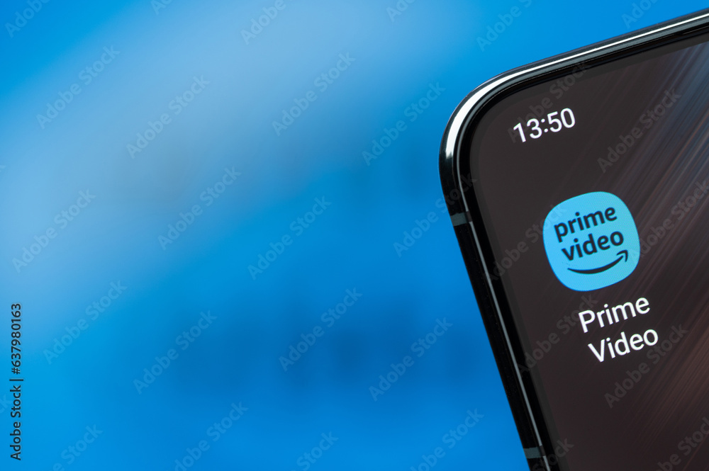 Amazon prime video icon app Stock Photo | Adobe Stock