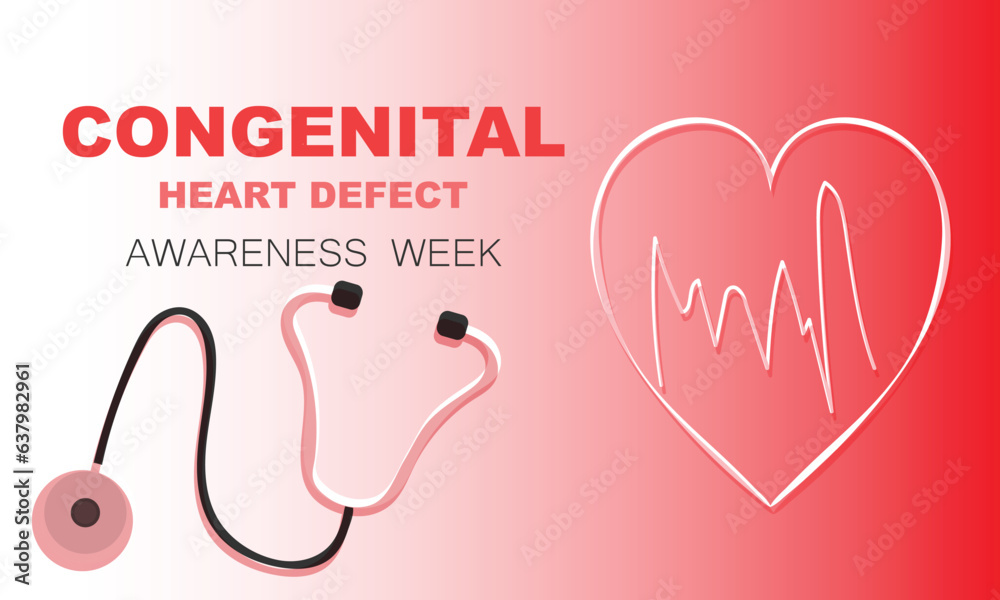 Congenital Heart defect awareness week. background, banner, card ...