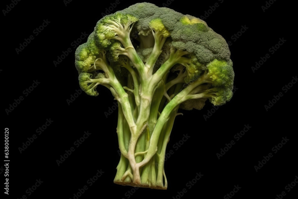 Green broccoli in the shape of a persons lungs Human lungs that look ...