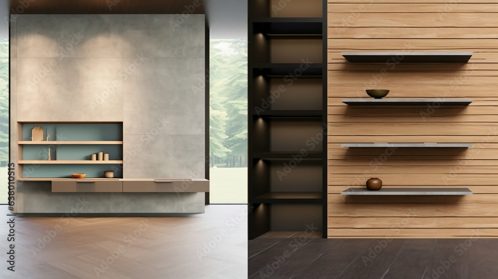 Minimalist Builtin Storage Integrated storage solutions blending ...