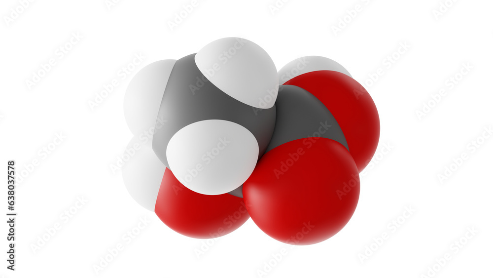 lactic acid molecule, milk acid molecular structure, isolated 3d model ...