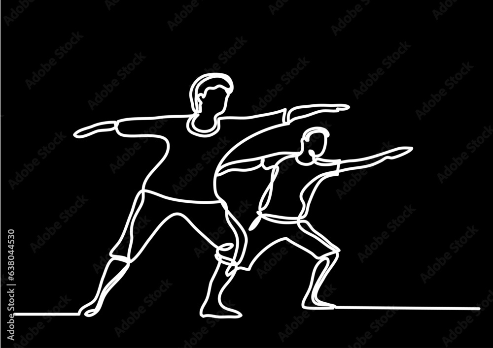 continuous line drawing vector illustration with FULLY EDITABLE STROKE ...