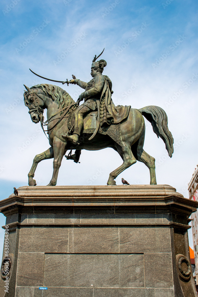 equestrian statue of Ban Jelačić on The place of Ban Jelačić (Trg bana ...