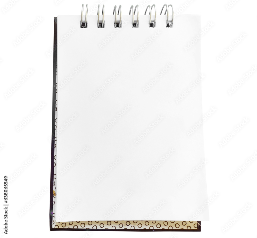 Blank Spiral notepad. Notebook for ideas, message, list and inspiration ...
