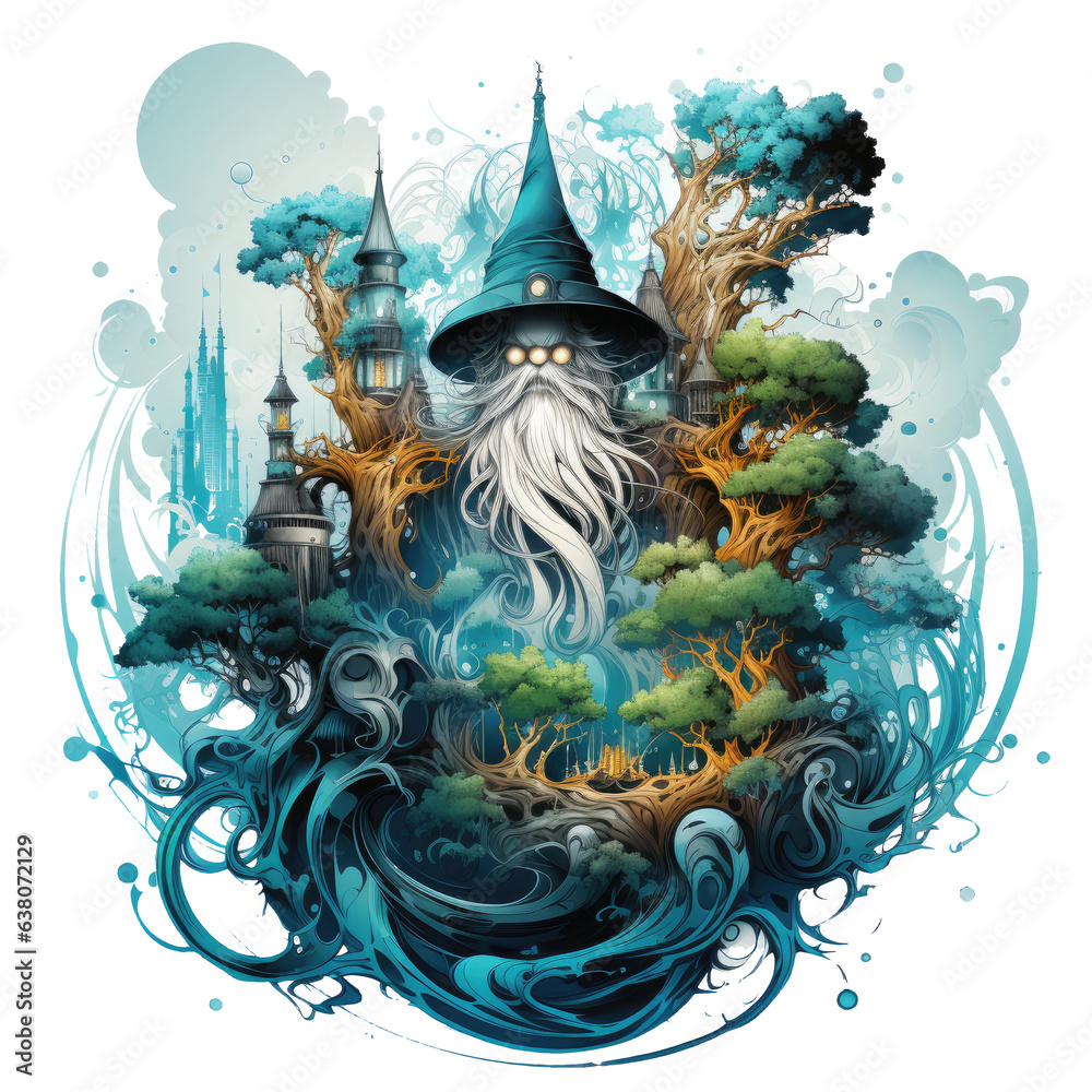 Amidst an ancient enchanted forest, wizards wear Christmas Tree Topper ...