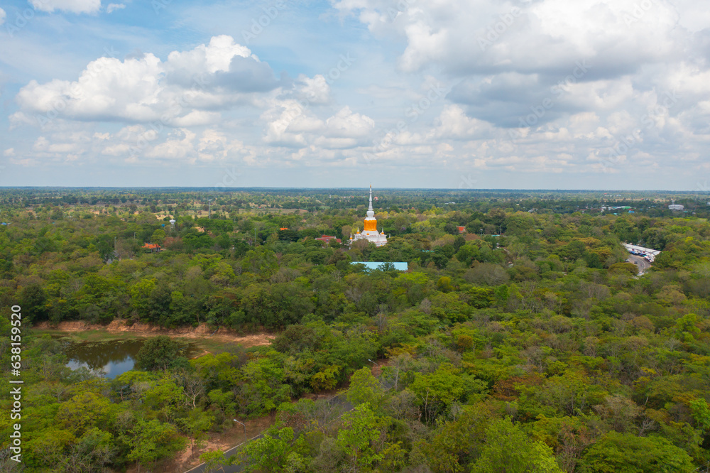 Phra That Na Dun temple pagoda is a buddhist temple in Maha Sarakham ...