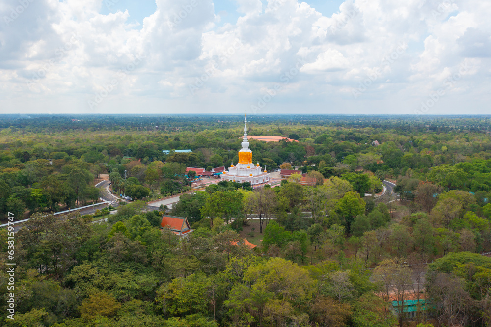 Phra That Na Dun temple pagoda is a buddhist temple in Maha Sarakham ...