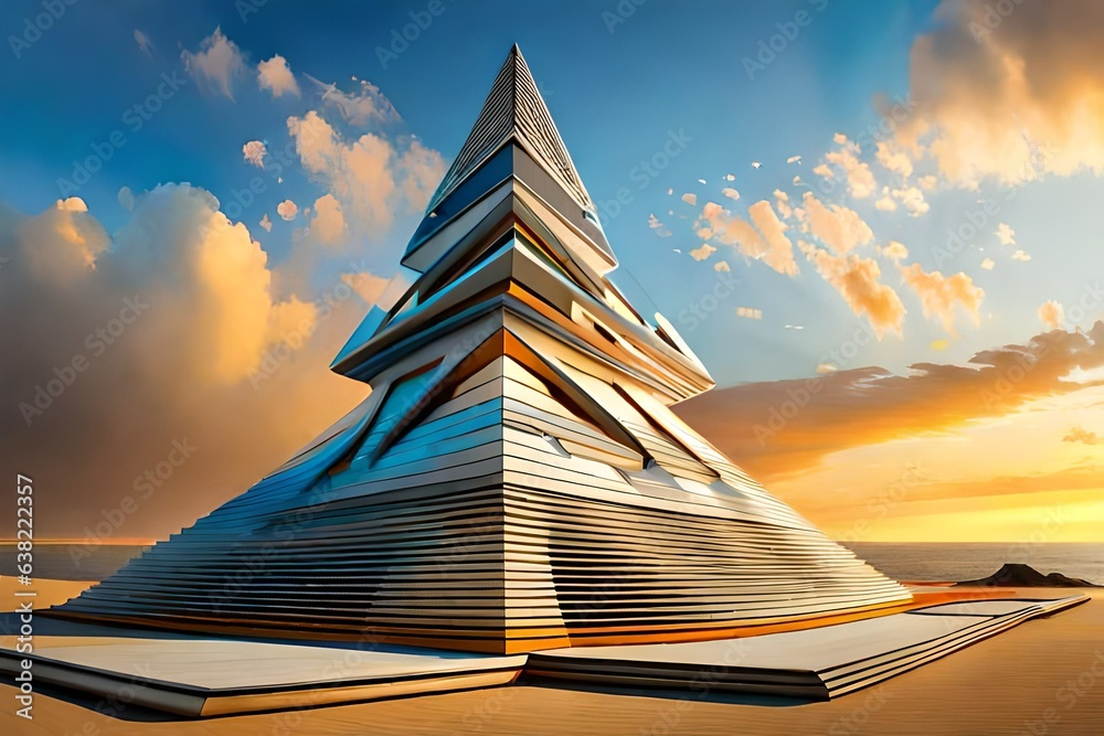 abstract geometry shapes flowing into each other, bright vivid colors ...