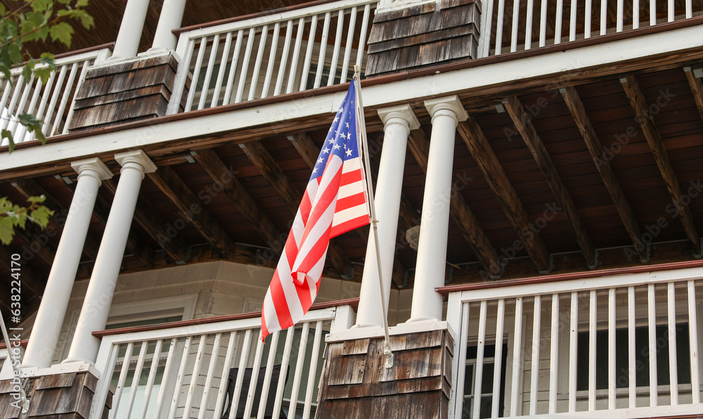 US flag waves proudly, symbolizing unity, freedom, and democracy ...
