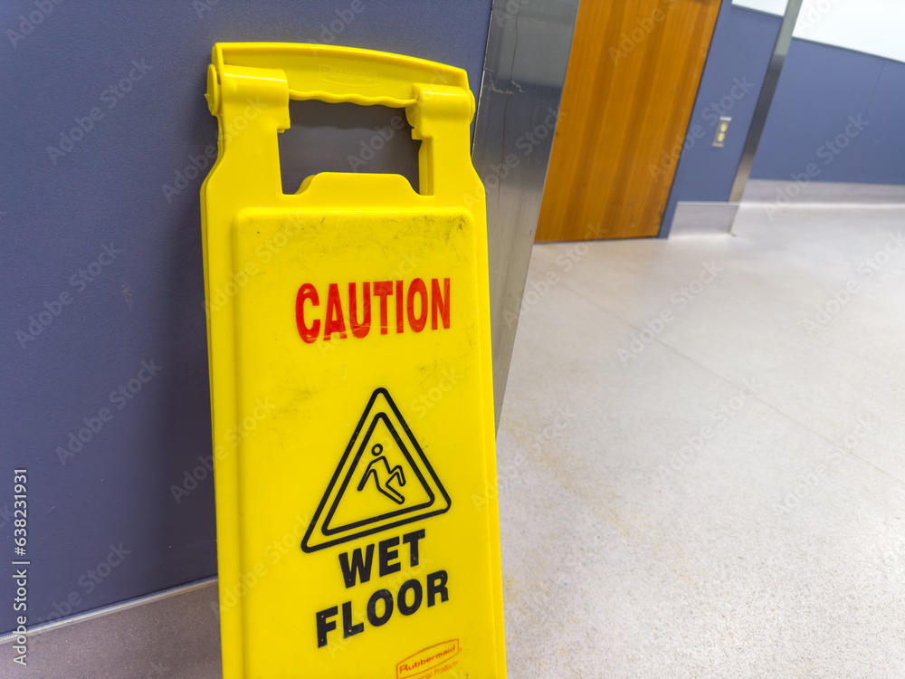 Yellow caution sign: Symbol of warning and alertness; vibrant hue ...