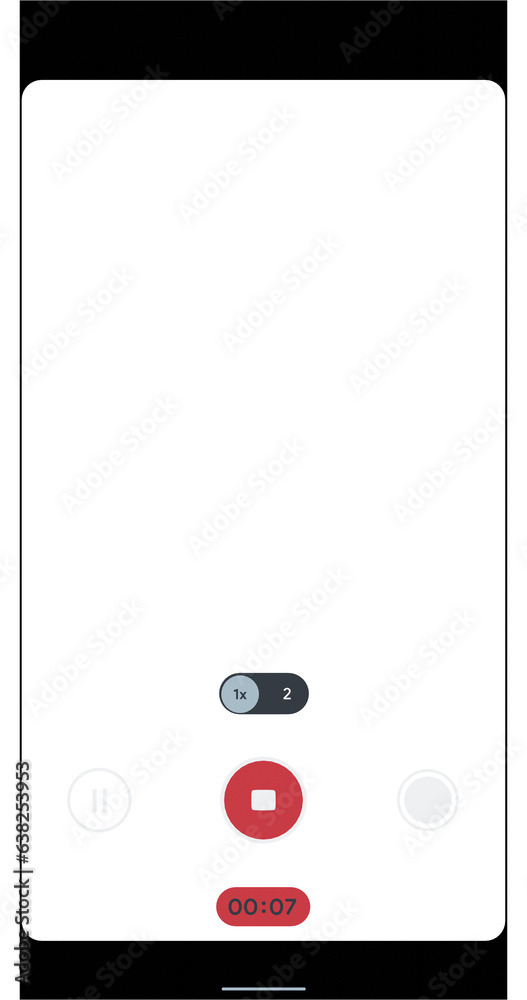 smartphone phone video camera screen overlay, for recording video or ...