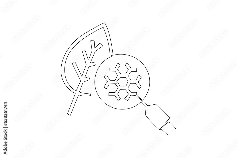 One continuous line drawing of Chemistry and physics laboratory ...