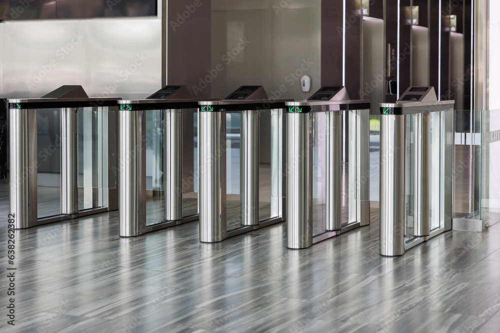 access control system of the office building. Electronic Entrance gate ... access control system of the office building. Electronic Entrance gate ...