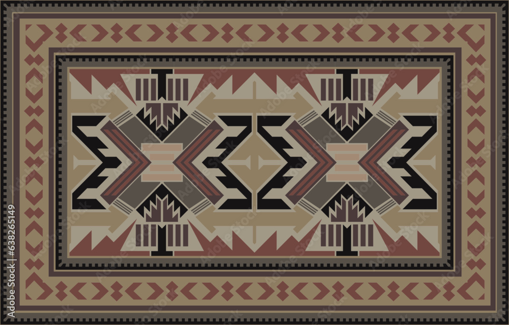 Traditional carpet, indigenous people, symbol of S-shape, belief of ...