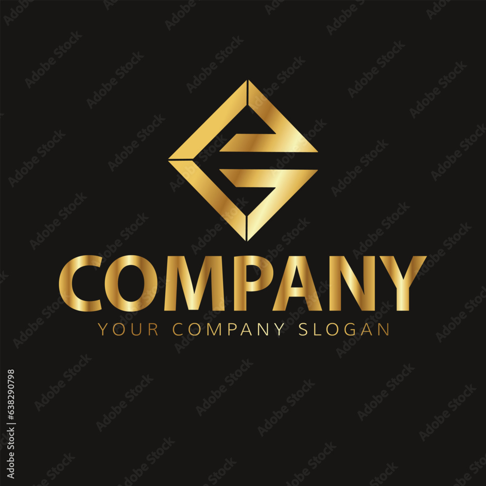 vector golden logo design,golden logo, gold logo,luxury brand,decor ...