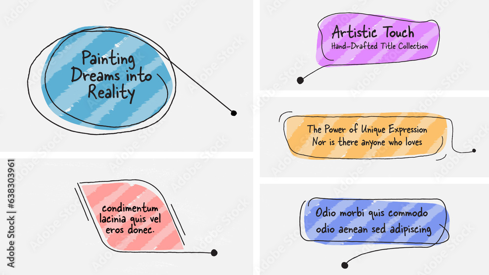 Hand Drawn Callout Titles Stock Template | Adobe Stock