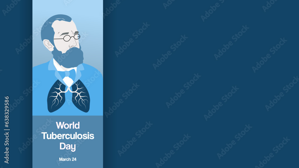 World Tuberculosis Day Background with Dr. Robert Koch and Lung ...