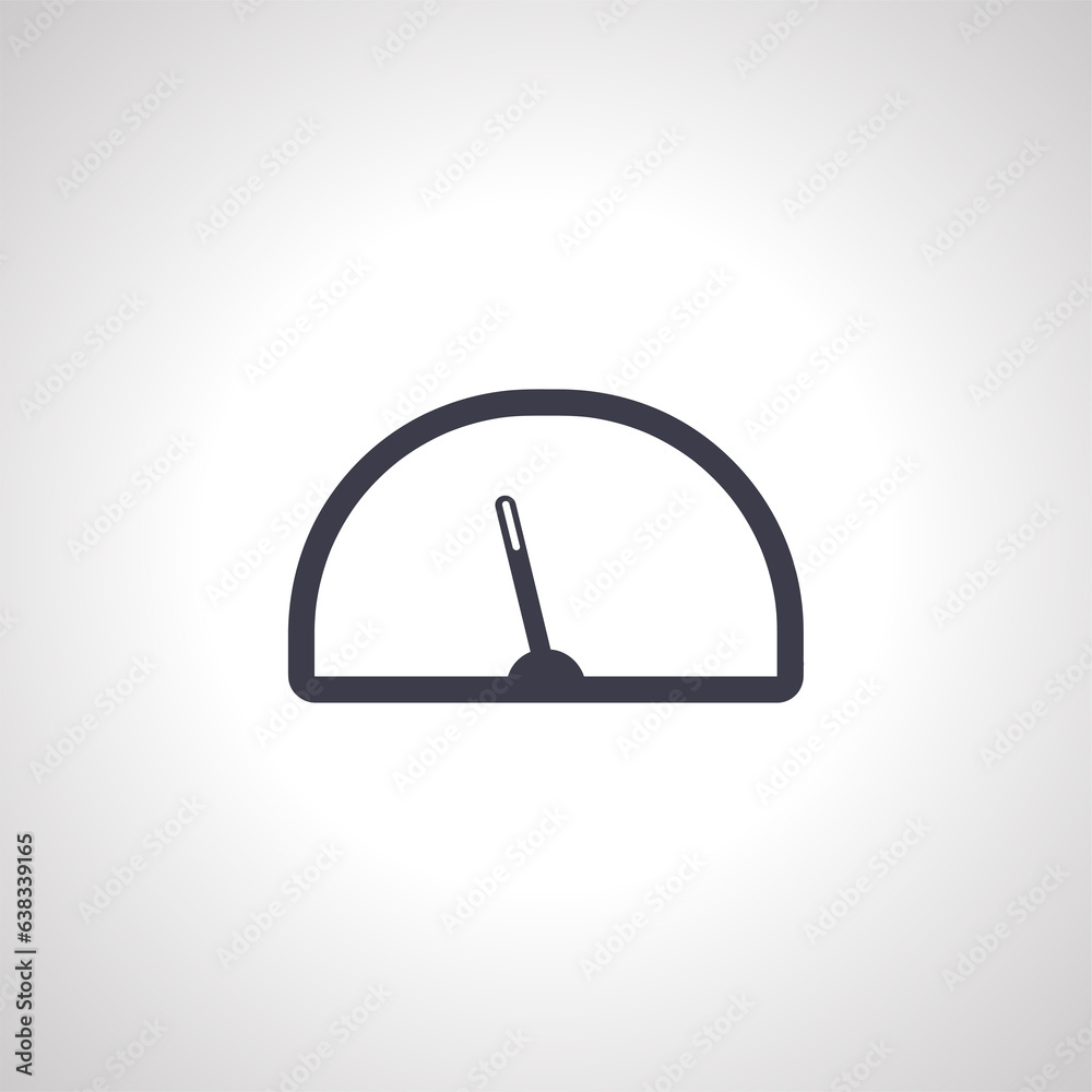 car dashboard icon. tachometer with speedometer icon. scale meter icon ...