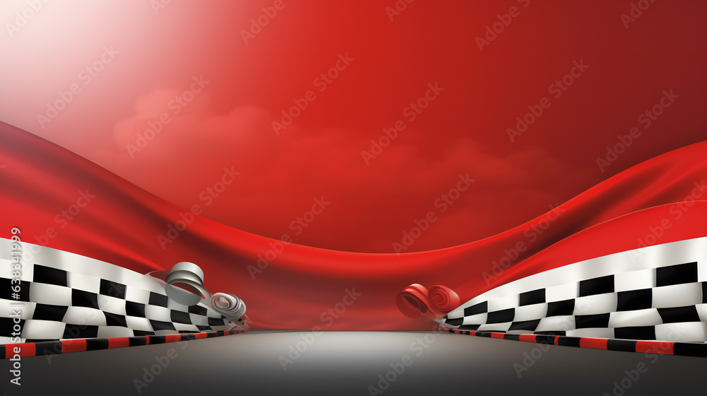 Race theme Party Background with empty copy space. Generative AI. Stock ...