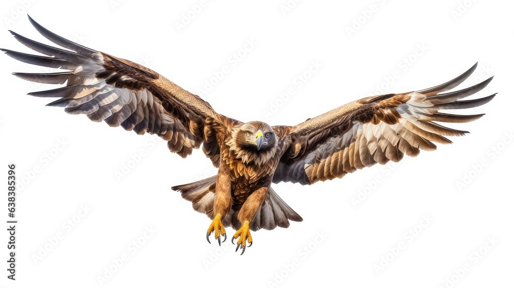 Majestic golden eagle photo realistic illustration - Generative AI ...